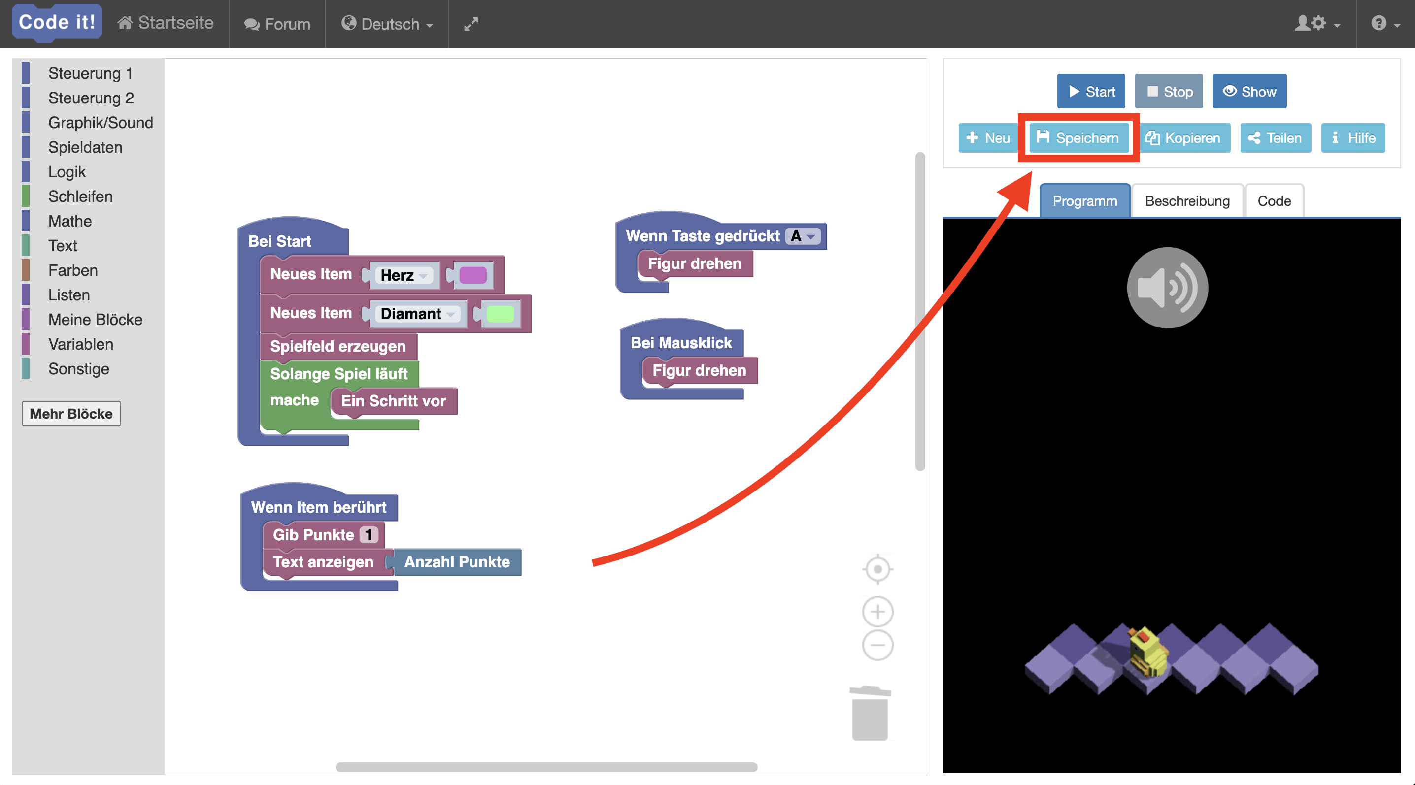 programmierung-code-it: Entenrennen: Schwierigkeitsgrad | pro.digbi